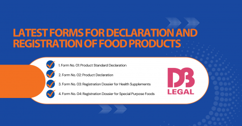 LATEST FORMS FOR DECLARATION AND REGISTRATION OF FOOD PRODUCTS