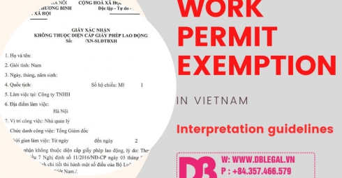 CASES OF WORK PERMIT EXEMPTION AND CONFIRMATION PROCEDURES| DB LEGAL
